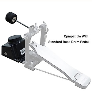 HXW Bass Drum Trigger Realistic Kick Drum Pad With Felt Beater Hammer for Percussion Pad Multipad Electric Drum Set