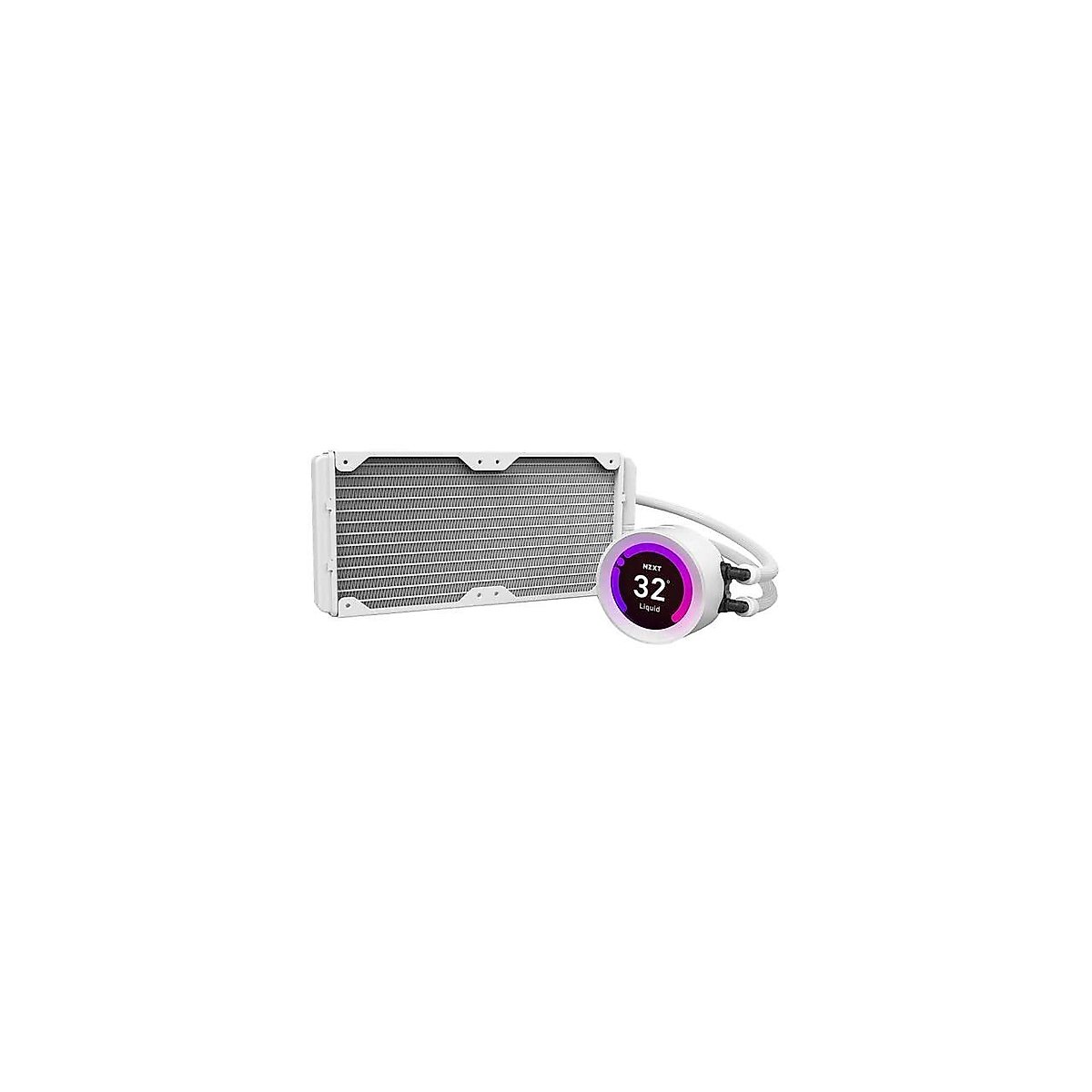 NZXT Kraken Z53 RGB 240mm - RL-KRZ53-RW - AIO RGB CPU Liquid Cooler - Customizable LCD Display - Improved Pump - Powered by CAM V4 - RGB Connector - Aer RGB 2 120mm Radiator Fans (2 Included) - White