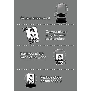 Photo Snow Globe with Black Base