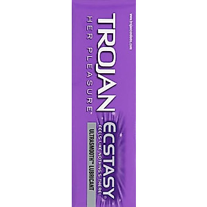 Trojan Her Pleasure Ecstasy Lubricated Condoms - 10 Count (Packaging May Vary)