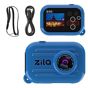 HD Kids Digital Camera,8 MP Photo and 1080P Video, 4X Zoom Waterproof and Dustproof Children's Digital Camera for Daily Use, Toys for Boys and Girls Over 3 Years Old.