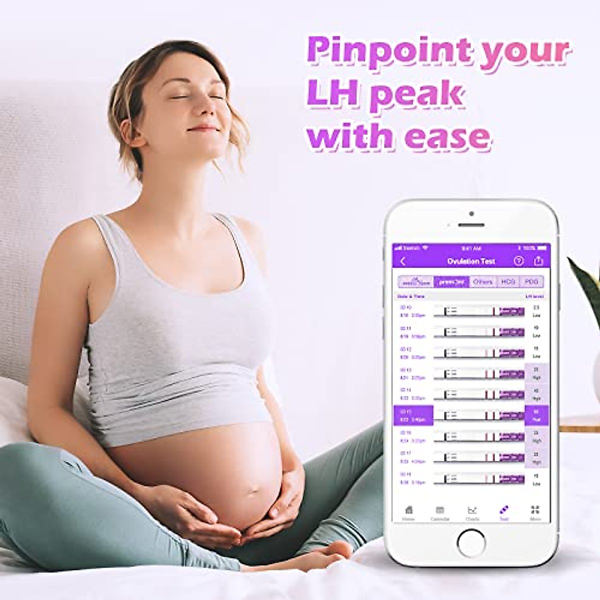 Premom Quantitative Ovulation Test Strips：Ovulation Predictor Kit with Numerical Ovulation Reader, 60 Pack Digital Ovulation Test Kit Packaging May Vary