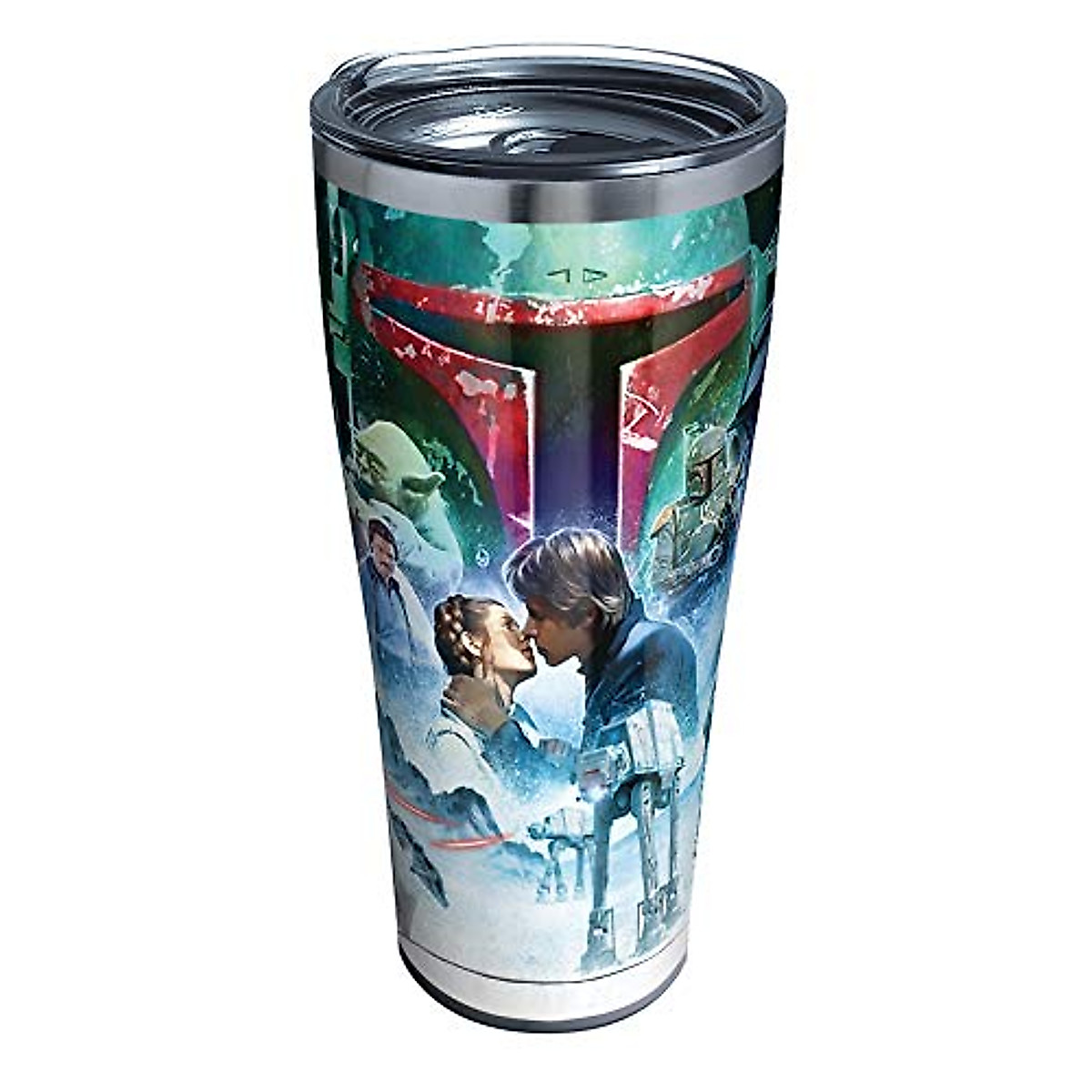 Tervis Triple Walled Star Wars Insulated Tumbler Cup Keeps Drinks Cold & Hot, 30oz - Stainless Steel, Empire 40th Collage