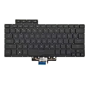 Laptop Keyboard for ASUS Rog Zephyrus G14 GA401IHR GA401QC GA401QE GA401QEC GA401QH GA401QM Black with Backlit Without Frame United States US