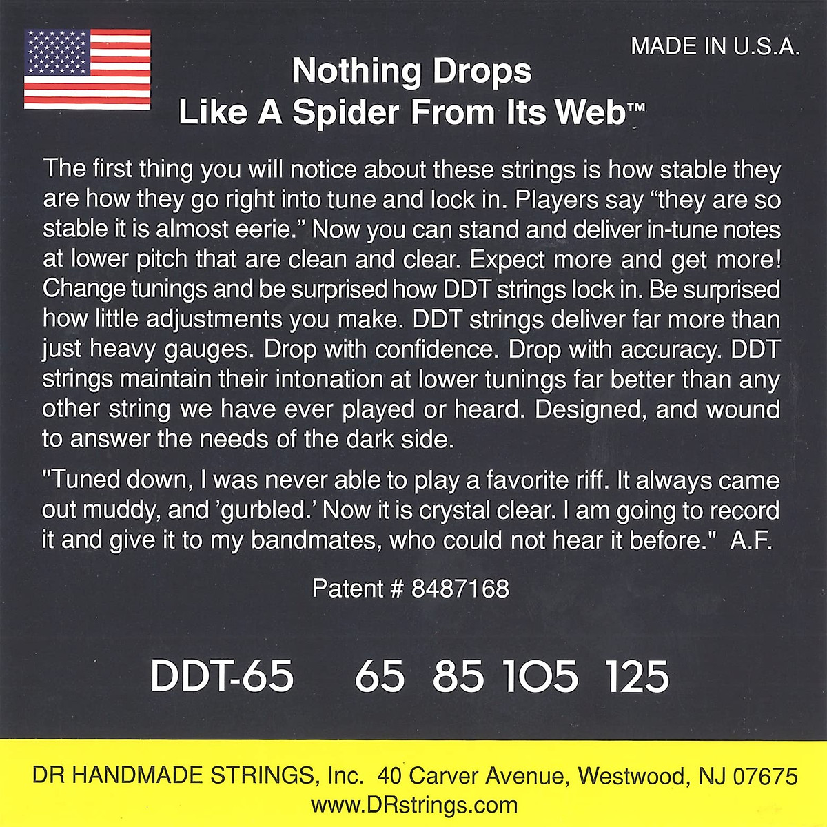 DR Strings DDT Bass Guitar Strings (DDT-65)