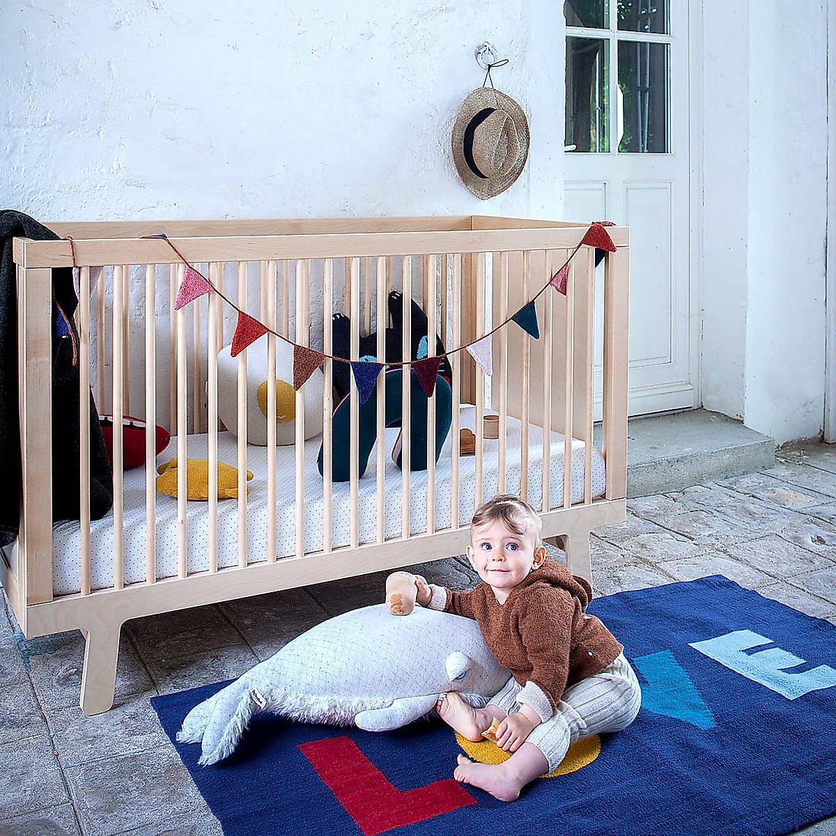 Oeuf Sparrow Crib, Birch