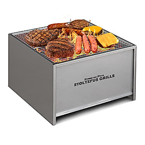 Portable, Go Anywhere, Charcoal Grill - Carrying bag Included - All Stainless Steel 17"x17"