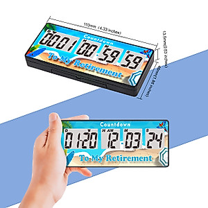HonorMeet Digital 9999 Days Retirement Countdown Clock,Days Countdown Timer,Backlight Display,12 & 24 Hours Daily Calendar for Retirement Vocation Anniversary Graduation Special Days. (Blue)