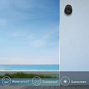 HOLACA Weatherproof Silicone Skin for SimpliSafe Wireless Outdoor Security Camera Anti-Scratch Protective Cover - Extra Protect Simplisafe Outdoor Camera