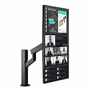 LG 32QP880-B 32'' QHD (2560 x 1440) 75Hz IPS Monitor with USB Type-C and ErgoStand, HDR10 + Wacky Jacky Cleaning Cloth