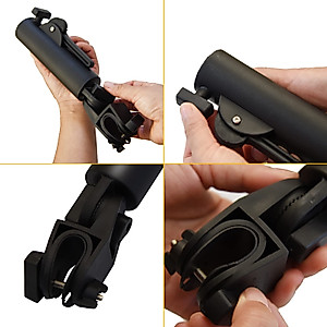 Shu-Ran Golf Cart Umbrella Holder, Angle & Internal Width Adjustable Umbrella Amount Universal for Bicycle Stroller, Baby Carriage, Wheelchair