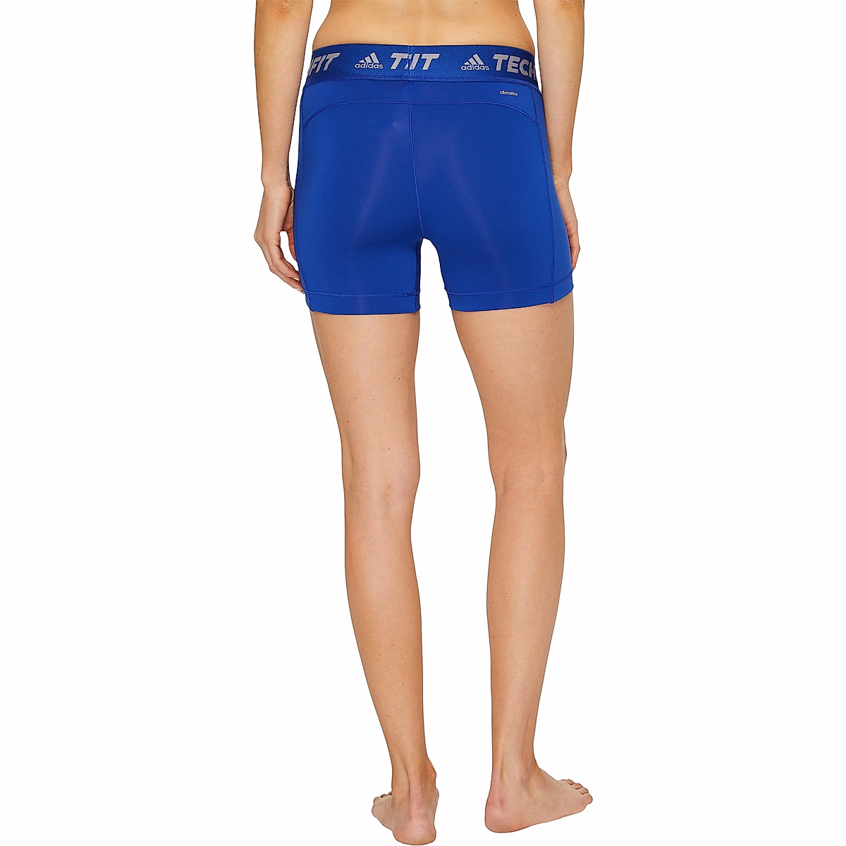 adidas Women's Soccer Techfit Base Short Tights, Bold Blue/White, Small