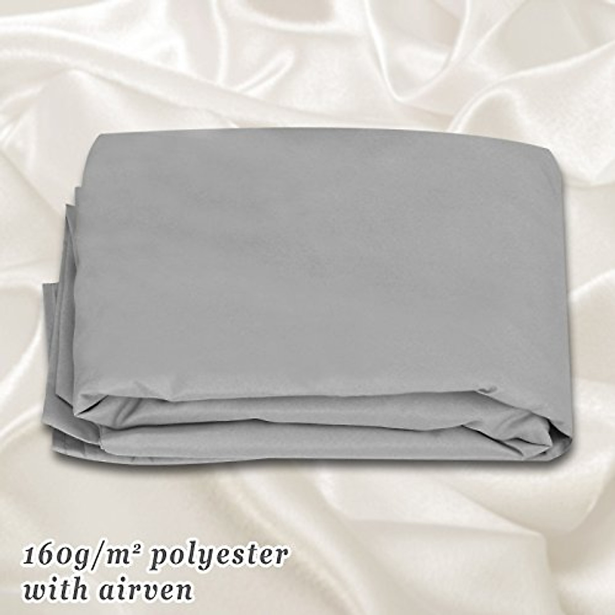 BenefitUSA Canopy ONLY Replacement 10'X10' Gazebo Canopy top Patio Pavilion Cover Sunshade plyester Double Tiers (Grey)