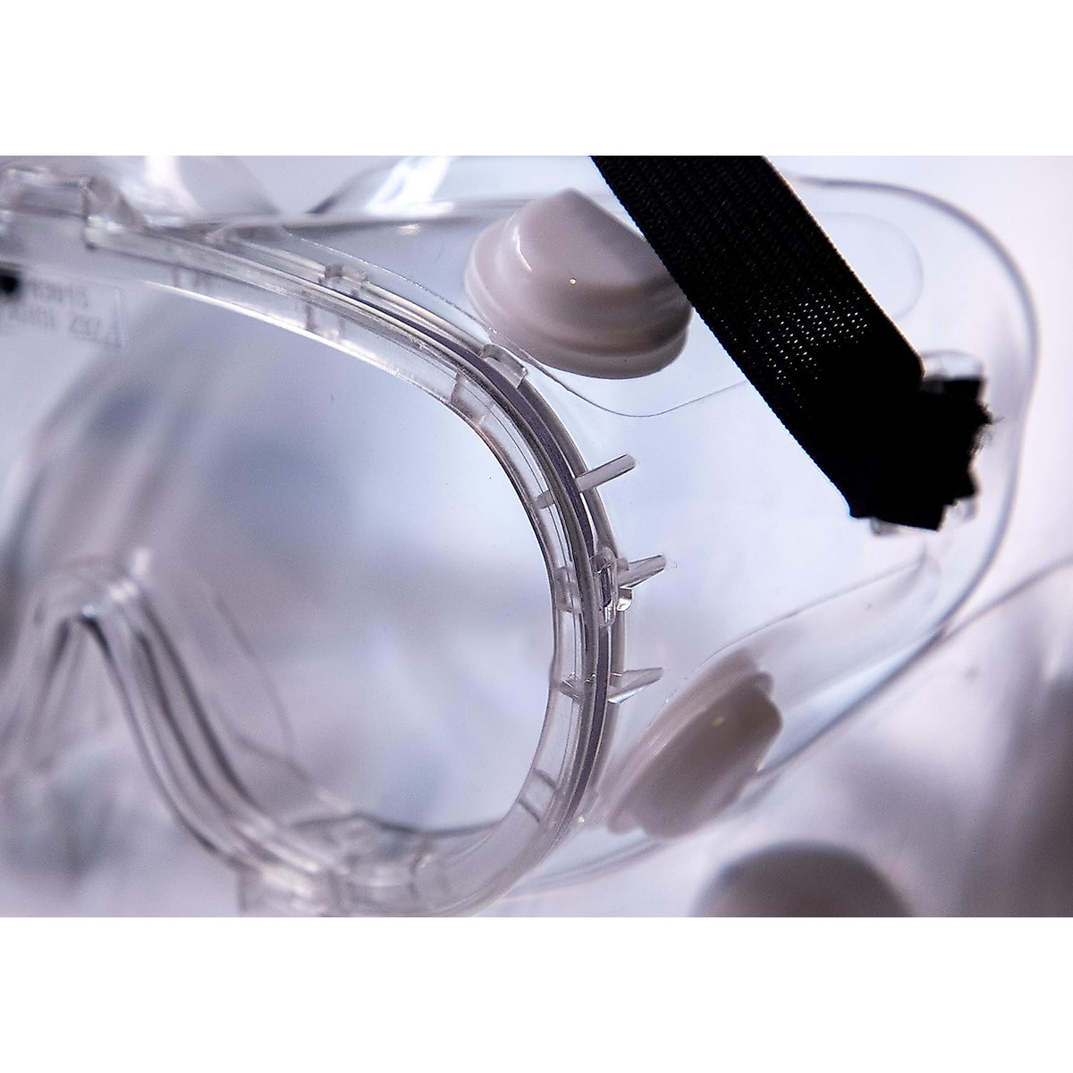 Protective Safety Goggles, Clear Lens & Anti Fog, Adjustable Head Belt Lightweight & Durable, 1 Pack