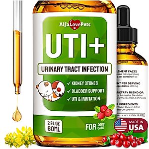Dog UTI Treatment ✿ Cat UTI Remedy ✿ Dog Urinary Tract Infection Treatment ✿ Cat Urinary Supplement ✿ Bladder + Kidney Support for Cats & Dogs ✿ UTIs and Bladder Stones ✿ Natural Cranberry Supplement
