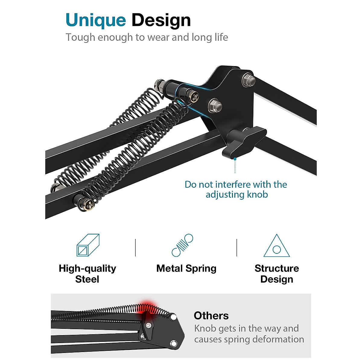 InnoGear Microphone Stand, Adjustable Mic Stand Set for Blue Yeti Nano Suspension Boom Scissor Arm Stand with 5/8" to 3/8" Screw, 5/8" to 1/4 Screw, Nano Mic Windscreen and Dual Layered Mic Pop Filter