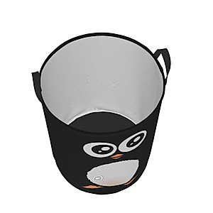 Foruidea Cute Penguin Laundry Basket,Laundry Hamper,Collapsible Storage Bin, Oxford Fabric Clothes Baskets,Nursery Hamper For Home,Office,Dorm,Gift Basket