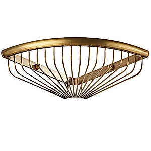 joyMerit Vintage Design Corner Shower Caddy, Brass Wall Mounted Bathroom Shelf, Storage Organizer for Toilet, Dorm and Kitchen - Bronze