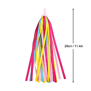 Paliston Kid's Bike Bell Bicycle Bell for Girls Bike Horny Toddler Bike Bells with Streamers Pink Purple