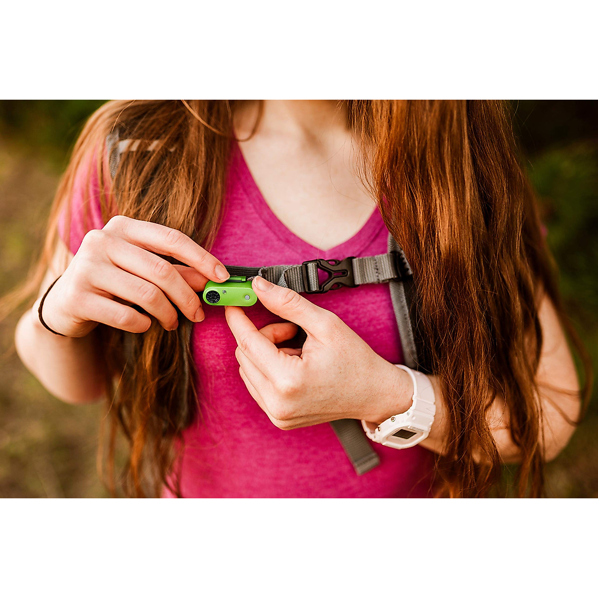 Tickless Active | for Outdoor activites | Ultrasonic Tick Repeller for All Ages - Green