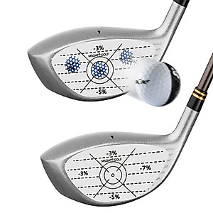 MSOAT Golf Impact Tape Set 120Pcs, Self-Teaching Sweet Spot and Consistency Analysis, Golf Club Impact Stickers for Woods Driver, Useful Training Aid Improve Ball Striking