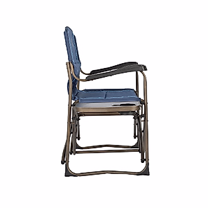 TIMBER RIDGE Director Chair, 16.54" x 37.8" x 35.04", Blue