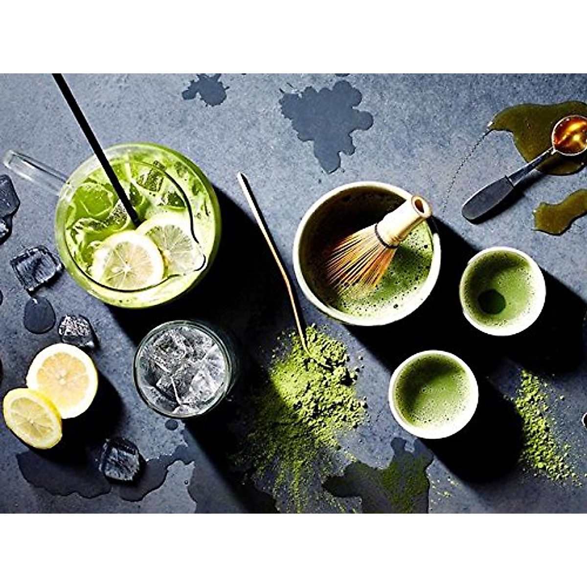 Coffee Mixing Spoons, 9-Inch Long Handle Spoons for Iced Tea, Dessert, Ice Cream, DFmicro Deluxe Stainless Steel Cocktail Stirring Spoons, Set of 4