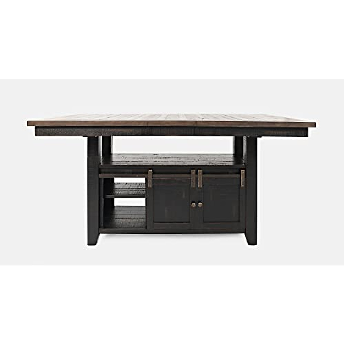Jofran Madison County Storage Extension Dining Table, 72', Vintage Black