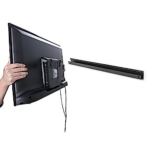 Studless TV Wall Mount, Heavy Duty Drywall TV Bracket Hanger for 22-55 inch Flat Screen TVs, No Stud, No Drill, No Anchors, Easy Install with All Hardware Included