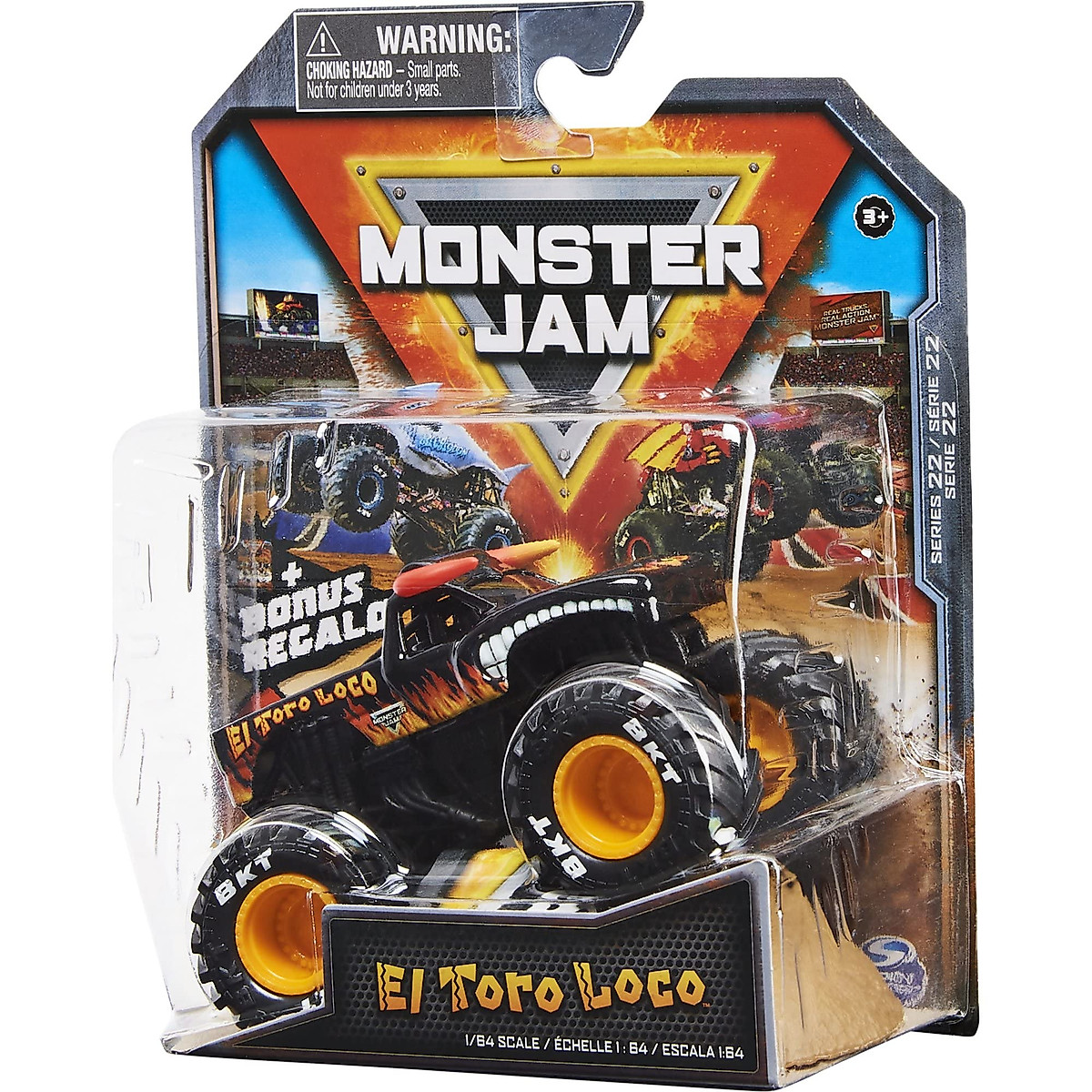 Monster Jam 2022 Spin Master 1:64 Diecast Truck with Bonus Accessory: Legacy Trucks El Toro Loco