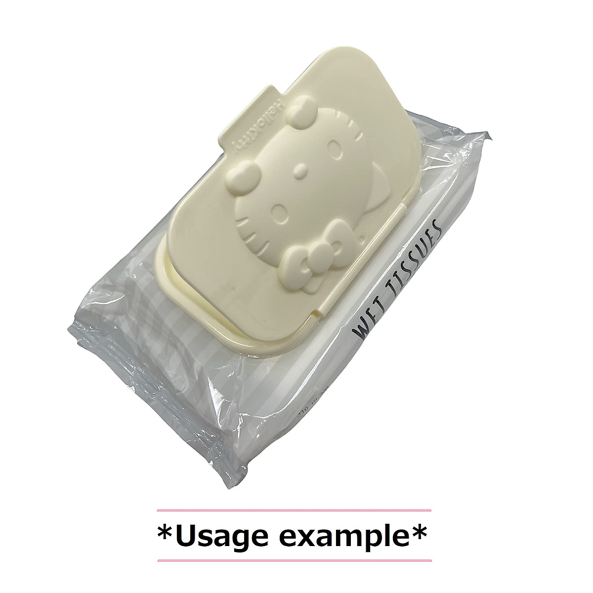 Sanrio Hello Kitty Baby Wet Paper Wet Tissue Wipe Lid Cover (White)