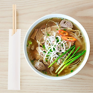 Healifty Chop Sticks 100Pcs Chopsticks Paper Bags Disposable Chopsticks Sleeves Chopsticks Cover Cutlery Packing Bags for Home Restaurant 31×150mm Chopsticks Reusable