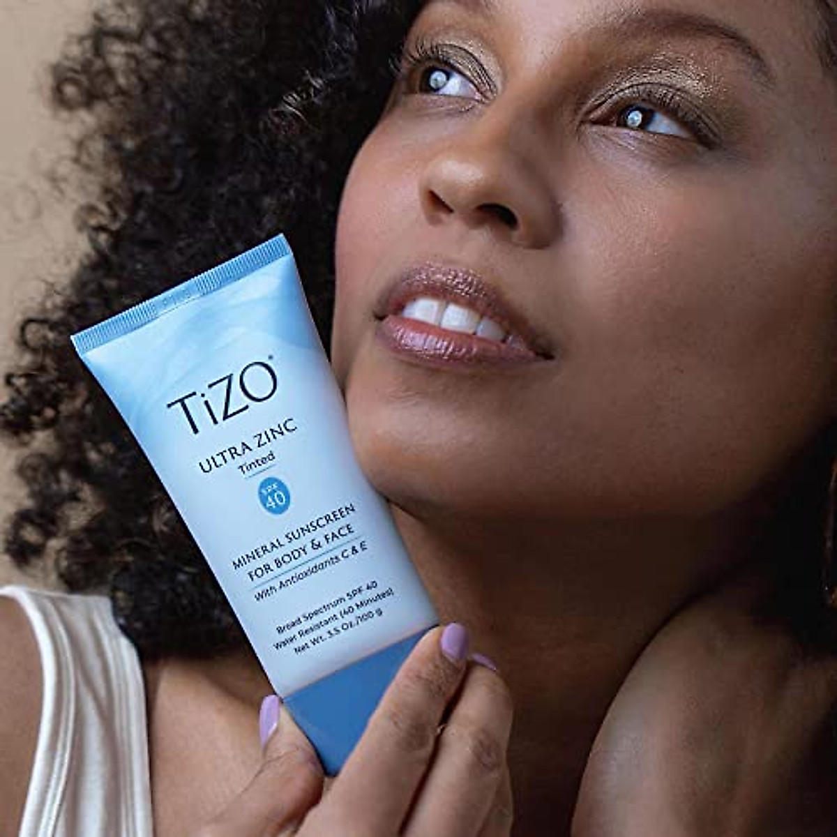TIZO Ultra Zinc Body Face Sunscreen Tinted SPF 40, 3.5 oz