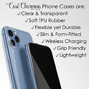 Case Charming Name with Heart Clear Phone Case for iPhone 15 Pro Max 14 Plus 13 mini 12 11 Xs Xr X 10s 10r 10 8 7 Se Custom Personalize Monogram