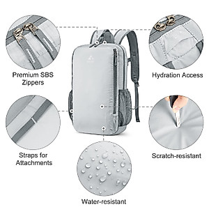 G4Free 16L Lightweight Hiking Daypack Packable Small Backpack Water Resistant Shoulder Bag for Travel Outdoor Men Women