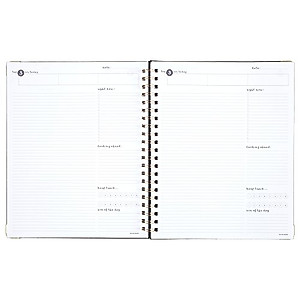 AT-A-GLANCE Notebook, 8-1/4" x 11", Ruled, 80 Sheets, Harmony Collection, Track Goals and Wins, Blue (6099-407-20)
