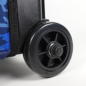 ELITE Basic Bowling Bag Double (2) Ball Roller with Rolling Wheels (Navy Camo)