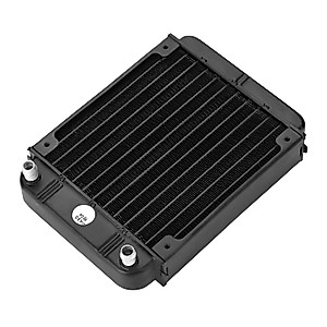 AGPtek 12 Pipe Aluminum Heat Exchanger Radiator for PC CPU CO2 Laser Water Cool System Computer