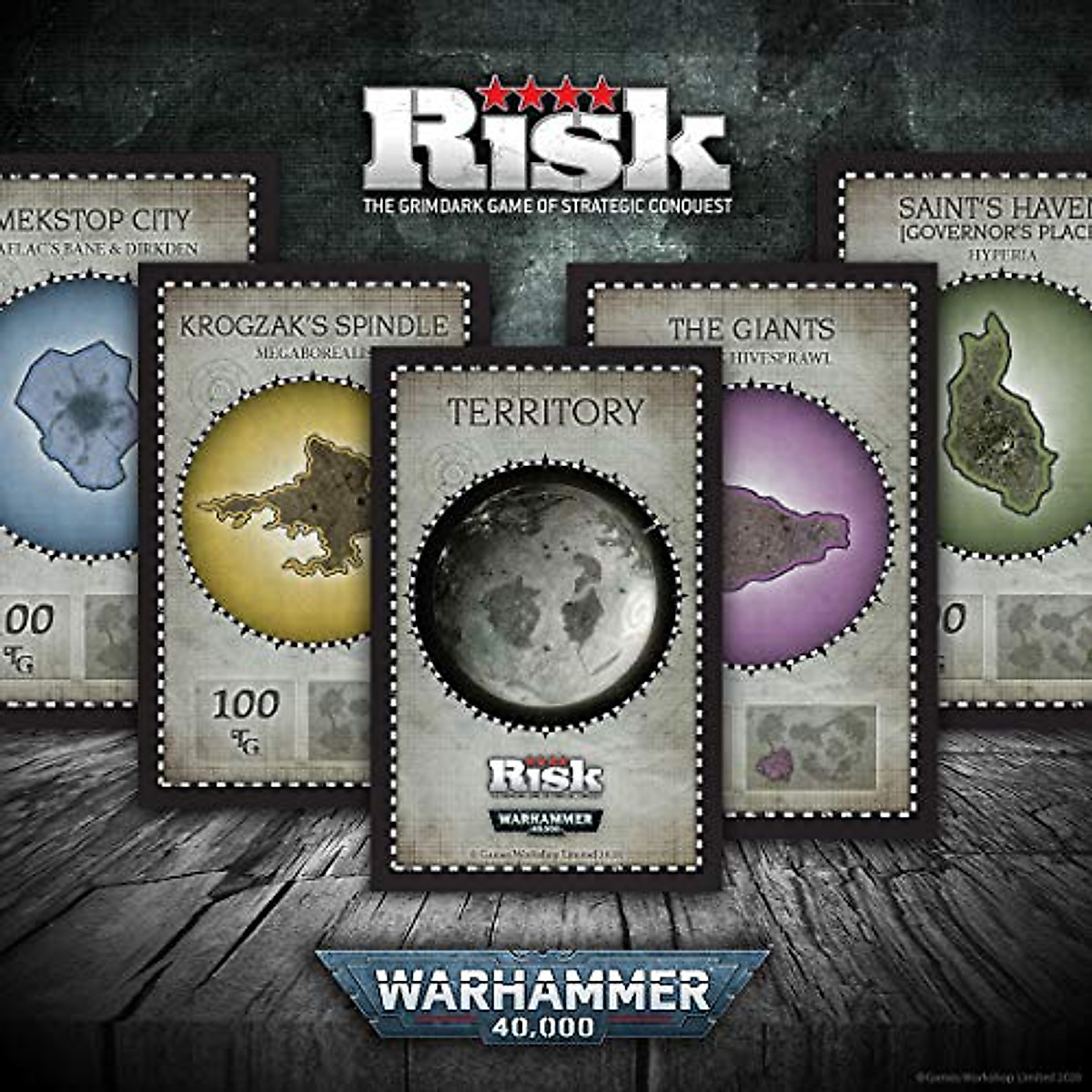 Risk Warhammer 40,000 Board Game | Based on Warhammer 40k from Games Workshop | Officially Licensed Warhammer 40,000 Merchandise | Themed Risk Game