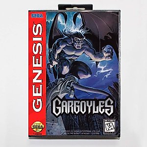 Aditi 16 bit Sega MD game Cartridge with Retail box - Gargoyles game card for Megadrive Genesis system