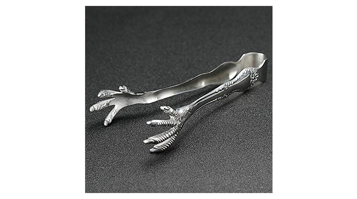 Massjoy Eagle Claw Ice Tongs for Bar and Ice Serving