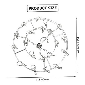 STOBAZA Clothespin Outdoor Clothes Drying Rack Shirt Hangers Portable Clothes Rack Folding Clip Hanger Shirts Hanger Outdoor Hanger Sock Coat Hanger Folder Portable Clothes Drying Rack