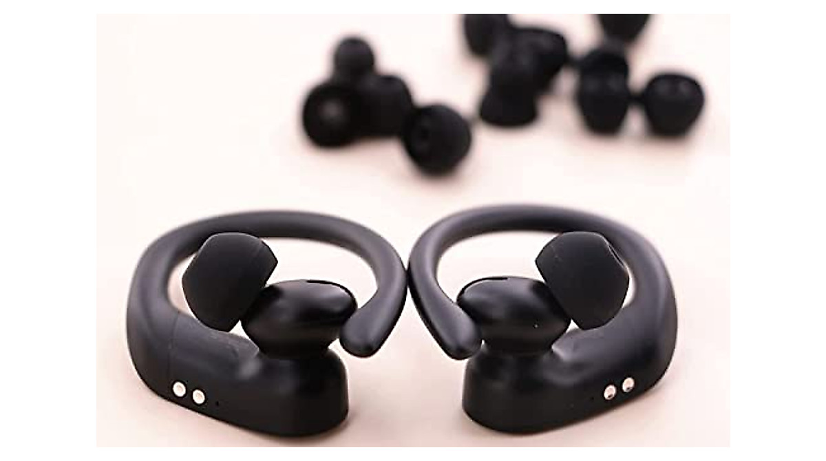 JNSA 8pcs Black Silicone Ear Tips for Powerbeats Pro | Boost Comfort