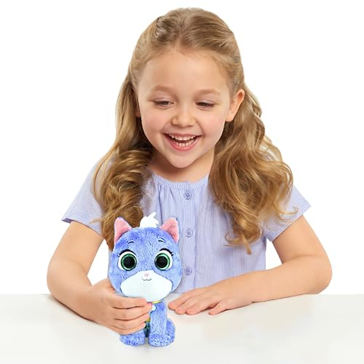Disney Junior T.O.T.S. KiKi the Cat, 6-inch Bean Plush Stuffed Animal, Small Plushie