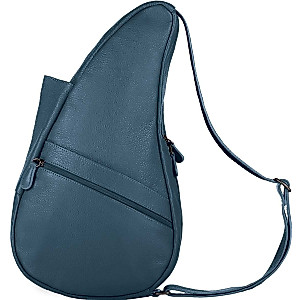 AmeriBag Small Classic Leather Healthy Back Bag Small (Lake Blue)