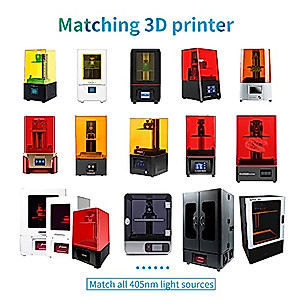 RESIONE 3D Printer Resin, F80 Elastic Resin 405nm UV-Curing Resin with High Elongation at Break High Resilience Photopolymer Resin for LCD DLP MSLA 3D Printing (Black, 500g)