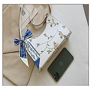 Shoulder Bag For Women Dating Travel Party Shopping Elegant And Cute Embroidery Pattern Clutch Purses Ladies Small