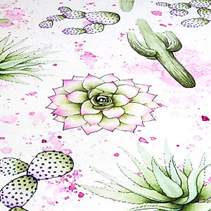 Cactus Changing Pad Cover | Cacti Southwest Nursery Decor | Watercolor Design