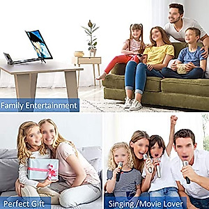 14 Inch Curved Screen Enlarger Amplifier 3D HD Cell Phone Holder Magnifying for Movies Videos and Gaming Compatible with All Smartphones