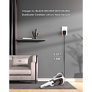 CJP-Geek AC Adapter Charger for Black and Decker Floor Sweeper HFS413J33 HFS115J10 Power